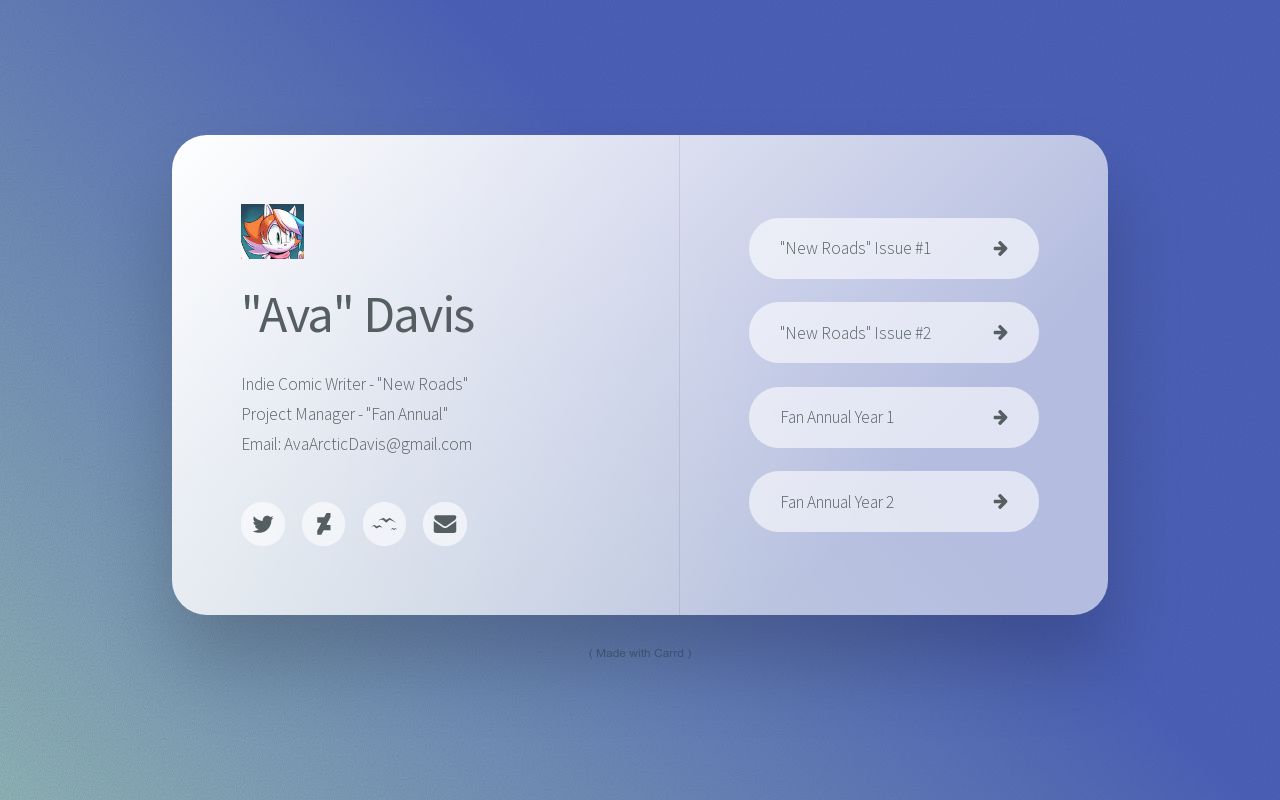 Ava's Contact & Projects